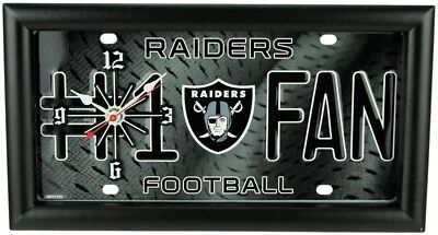 GTEI NFL Las Vegas Raiders #1 Fan Wall/Desk Clock for Home or Office | eBay