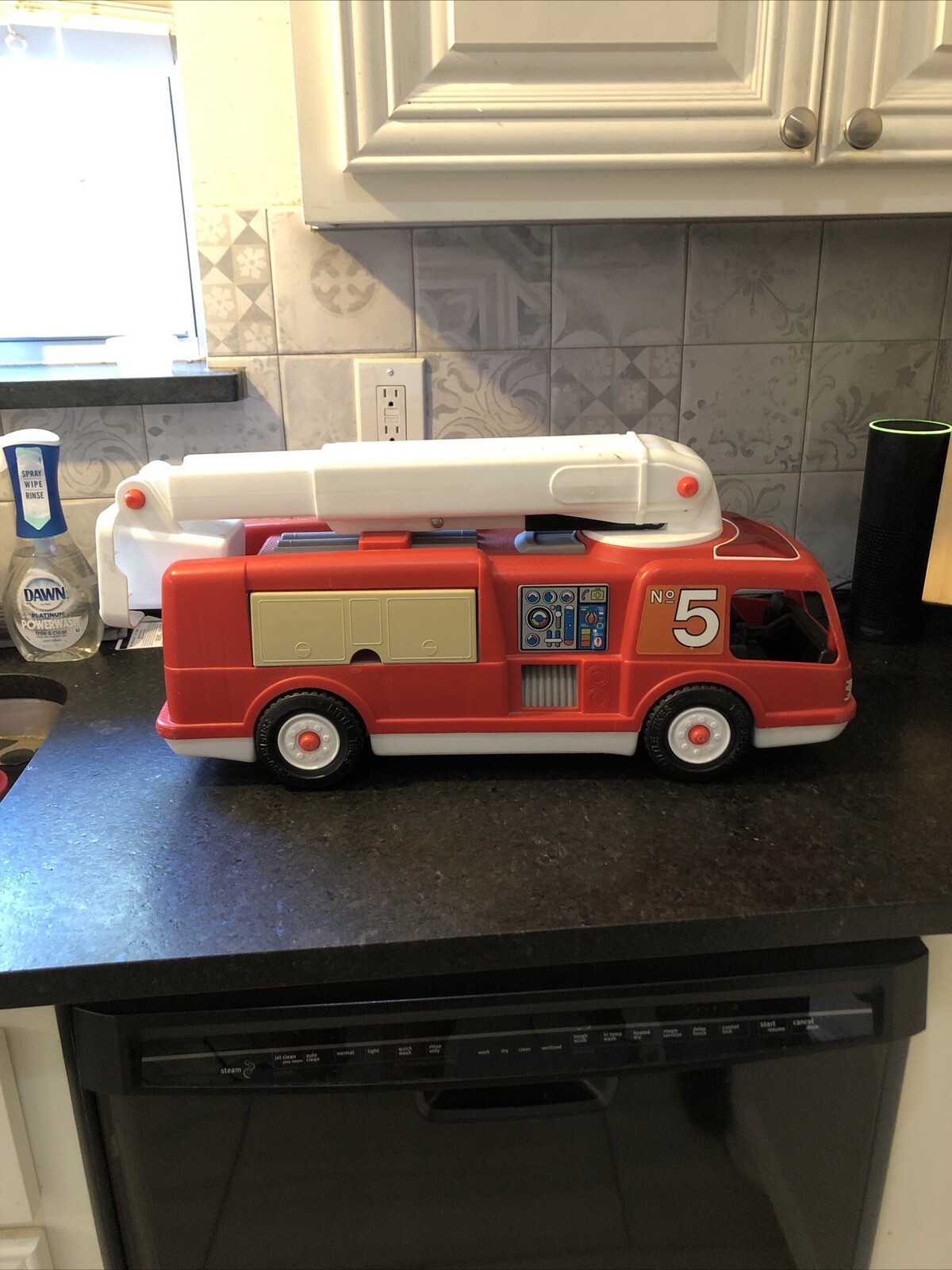 Vintage Little Tikes No. 5 fire engine 22" x 7" made in U.S.A. | eBay