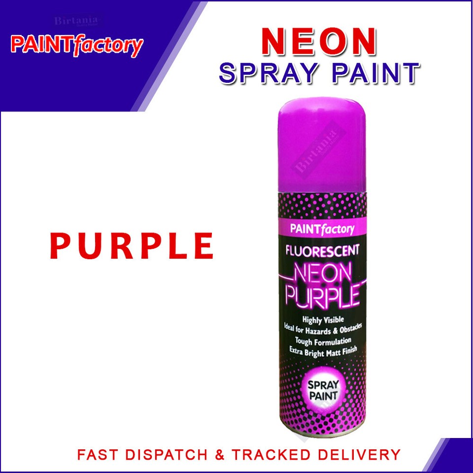 Neon Fluorescent Bright Spray Color Paint Aerosol DIY Matt Banksey 400 ...