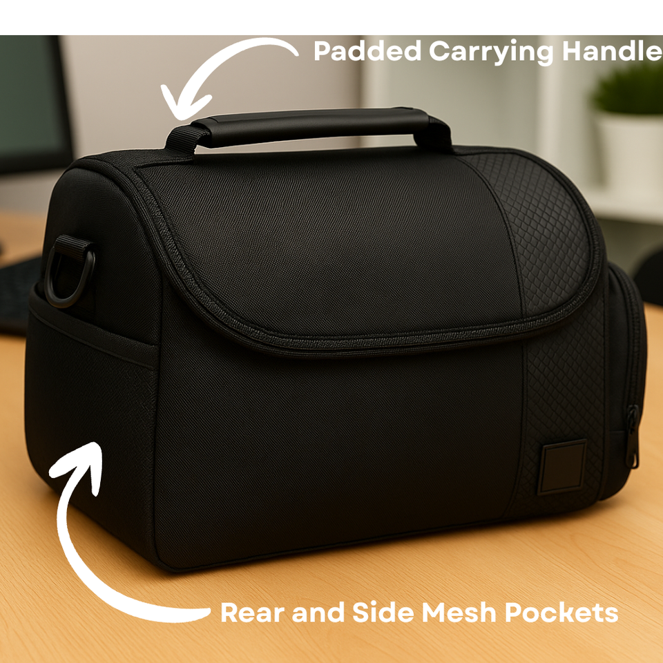 Large Deluxe Camera Carrying Case Bag for Canon EOS Rebel T7i, T7, T6 ...