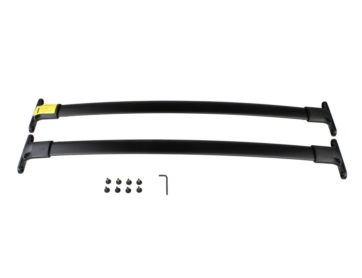 Ford Explorer® 2016-2019 Carrier Cross Bar Roof Rack Rails Set Black 2 ...