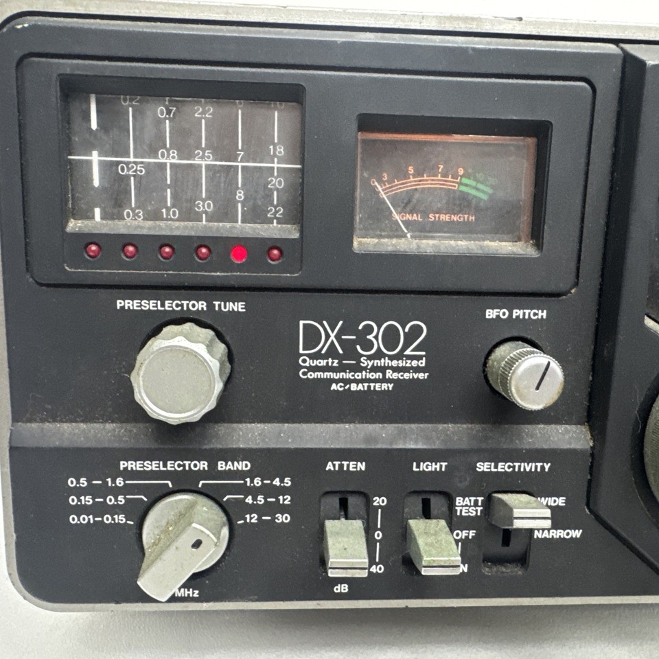 REALISTIC DX-302 COMMUNICATIONS RECEIVER 10Khz to 30Mhz | eBay