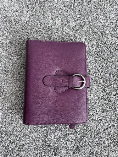Franklin Covey 9”x7” CO AVA 7 Ring Planner Binder In Plum Leather ...