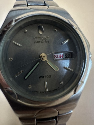 CITIZEN ECO DRIVE WR 10 BAR 100M BRUSHED SILVER TONE LADIES WRISTWATCH ...