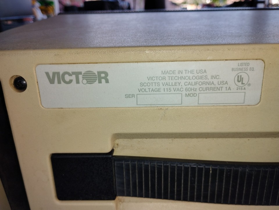 RARE Vintage Victor Vicki Portable Luggable Computer - TESTED & FULLY ...