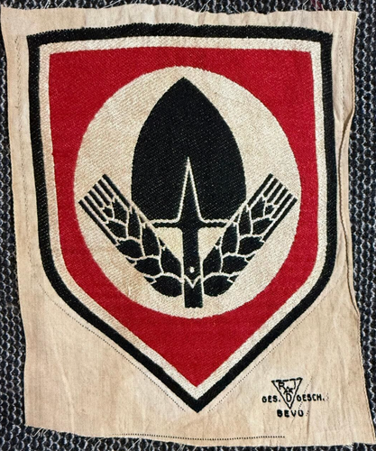German WW2 Large Variant RAD Sport Shirt Insignia Patch Unissued Labor ...