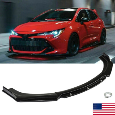 For Toyota Corolla Hatchback Front Bumper Lip Splitter Spoiler Chin ...