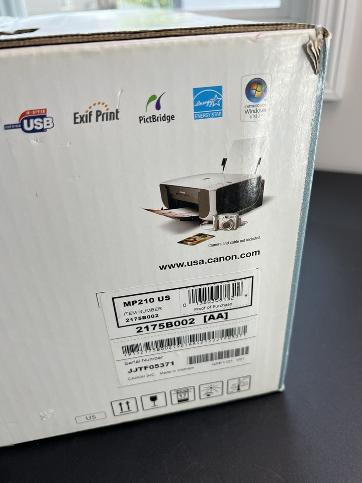 Canon Pixma MP210 Photo All-In-One Inkjet Printer NEW IN BOX ...