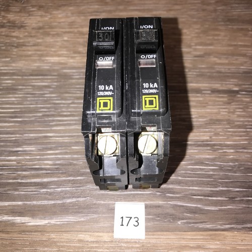 Lot Of 2 Square D QO130 30 Amp Single Pole Type QO Plug On Circuit ...