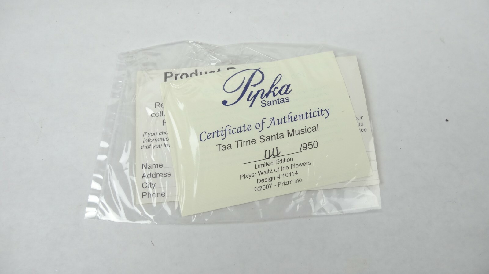 Pipka Memories of Christmas 10114 Tea Time Santa Musical w/COA Limited ...