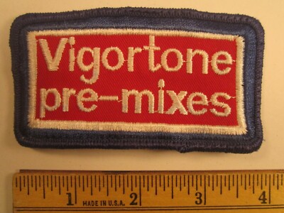 Vintage Hat Cap Patch VIGORTONE PRE-MIXES [Y113A9a] | eBay