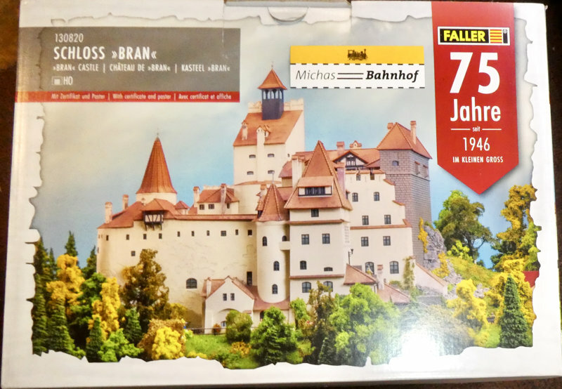 Faller 130820 Castle Bran Kit Unbuilt Anniversary Model New H0 1:87 Ovp ...