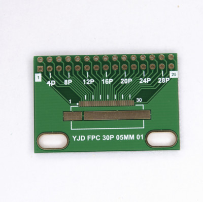 10PCS FPC FFC 0.5mm to DIP 2.54mm Adapter PCB Board Converter FPC30 ...
