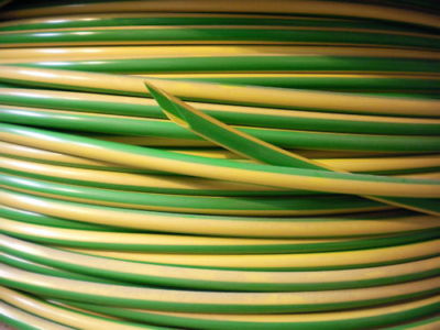 PVC Earth Cable Wire Socket Electrical Sleeving Green/Yellow Various ...