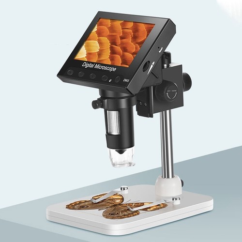 DM3 1000X HD Portable Digital Microscope 4.3" Screen Adjustable Stand + Clamps | eBay.de