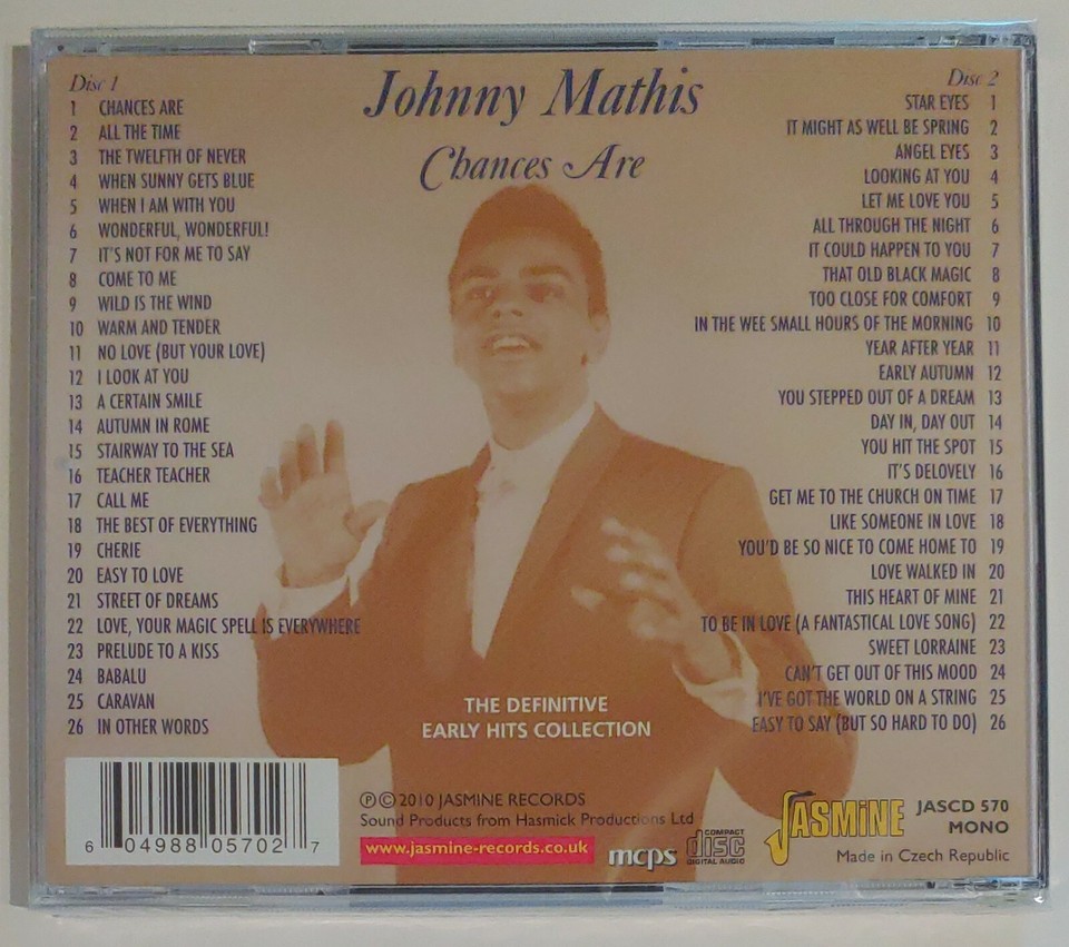 JOHNNY MATHIS - CHANCES ARE CD BRAND NEW | eBay