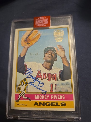 2019 Topps Archives Signature Series Mickey Rivers Auto | eBay