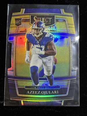 2021 Select Azeez Ojulari RC Prizm Die cut Black & Gold Concourse ...