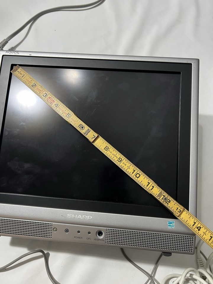 Sharp Silver Aquos Liquid Crystal TV LC-13S1U-S LCD Color Tv With ...