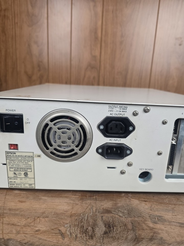 Vintage Epson Apex AP1001A Desktop PC Computer Dual Floppy DOS 1988 ...