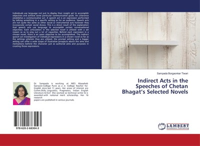 Sampada Borgaonkar Tiwari | Indirect Acts in the Speeches of Chetan ...