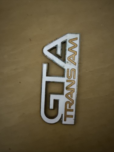 Trans Am GTA Original Brass Fender Emblem Badge Decal White/gold | eBay