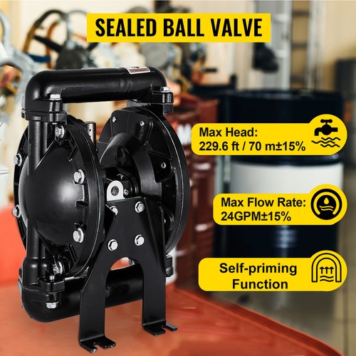 Air-Operated Double Diaphragm Pump 24 GPM 1 Inch Inlet And Outlet | eBay