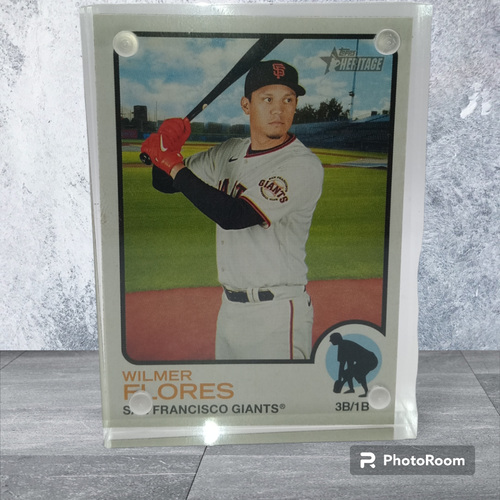 Wilmer Flores Giants 2022 Desktop Display Frame Clear Magnetic Size 2.64x3.6 | eBay