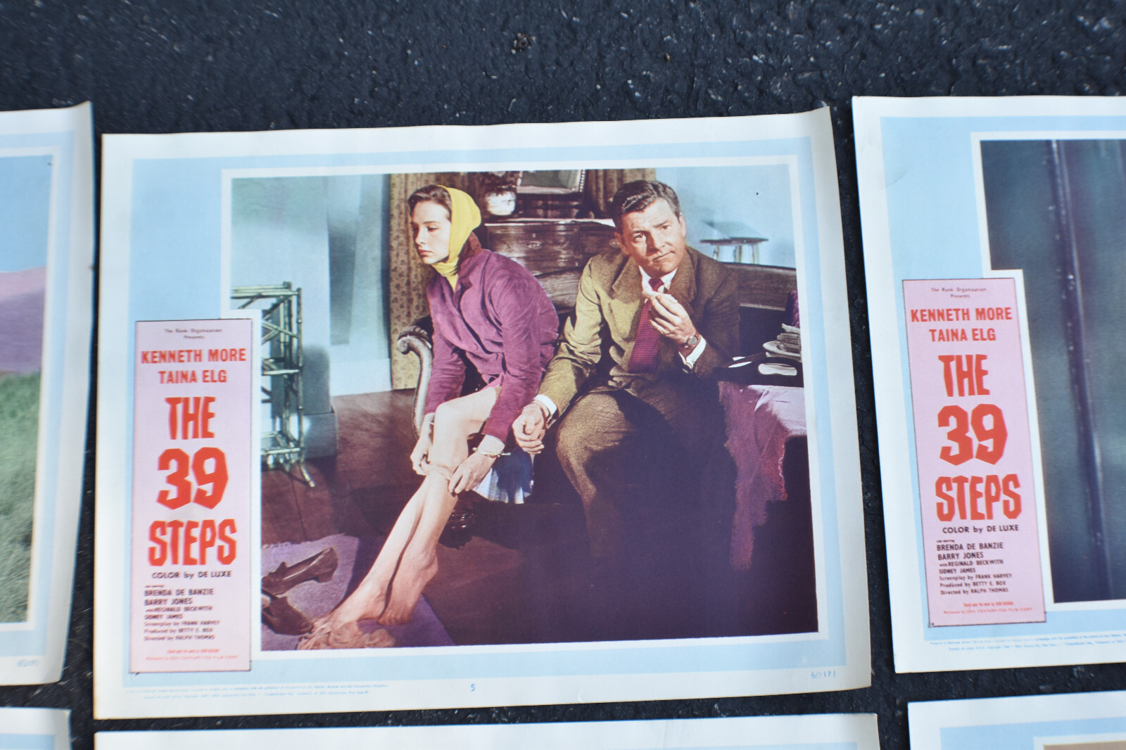 1959 39 Steps ORIGINAL Movie Lobby Cards *HITCHCOCK* -COMPLETE SET- | eBay