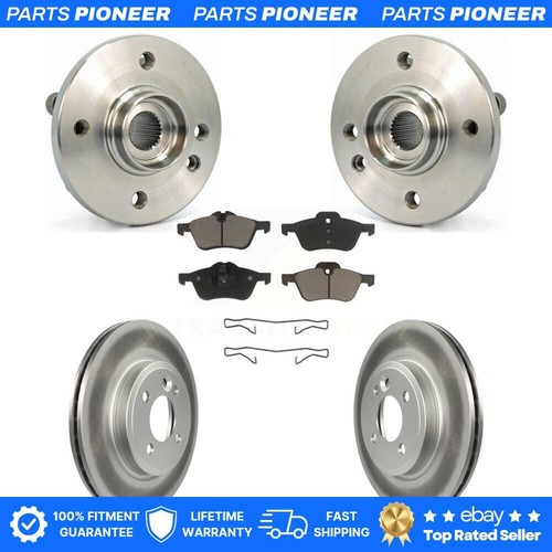Front Hub Bearing Assembly Coated Disc Brake Rotors And Pads Kit For ...