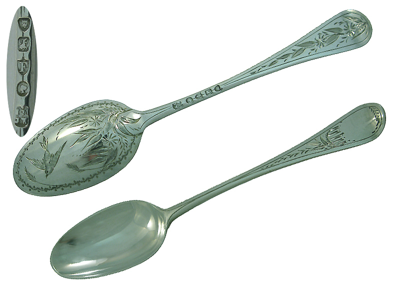 Victorian Silver Aesthetic Movement Spoons 1881 | eBay