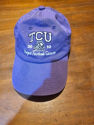 TCU 2010 Perfect Football Season Purple Adjustable Baseball Cap | eBay