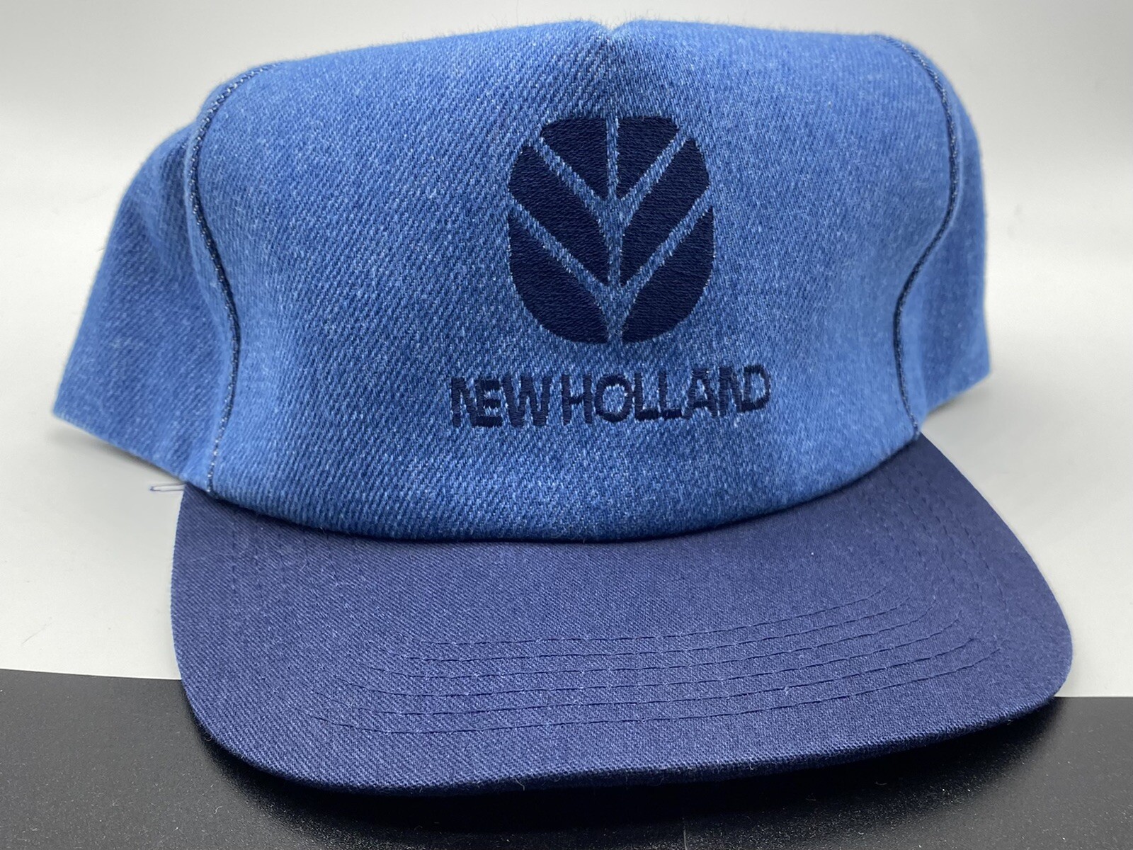 Rare New Holland Agriculture Hat Blue Embroidered Log… - Gem