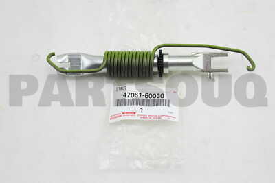 4706160030 Genuine Toyota STRUT SET, PARKING BRAKE SHOE, RH 47061-60030 ...
