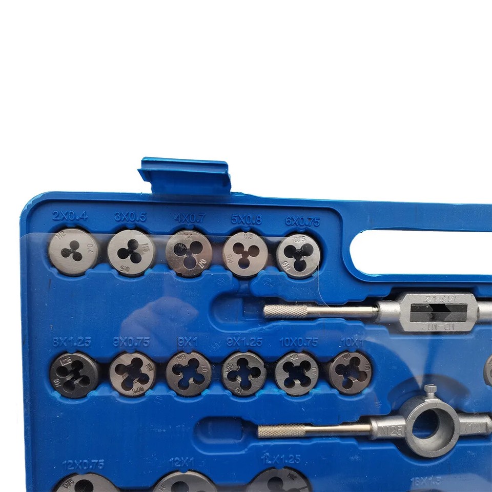 M2-M18 Complete Set of Tap and Die Sets, 110 Piece Set of Tap and Die ...