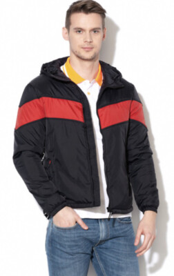 Replay Padded Windbreaker Contrast Stripe Jacket Mens Size XL REF CL19 ...