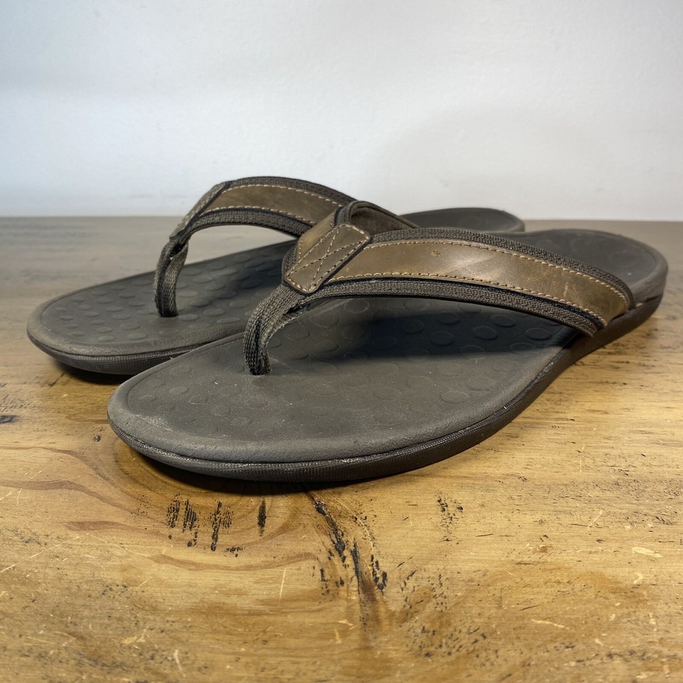 Vionic Tide 544MTIDE Orthotic Support Comfort Slip On Flip Flops Men's ...