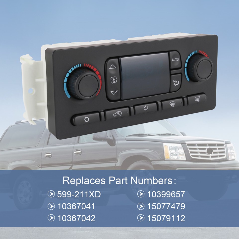 Improved 599-211XD Climate Control Module For Chevy GMC Silverado Tahoe ...