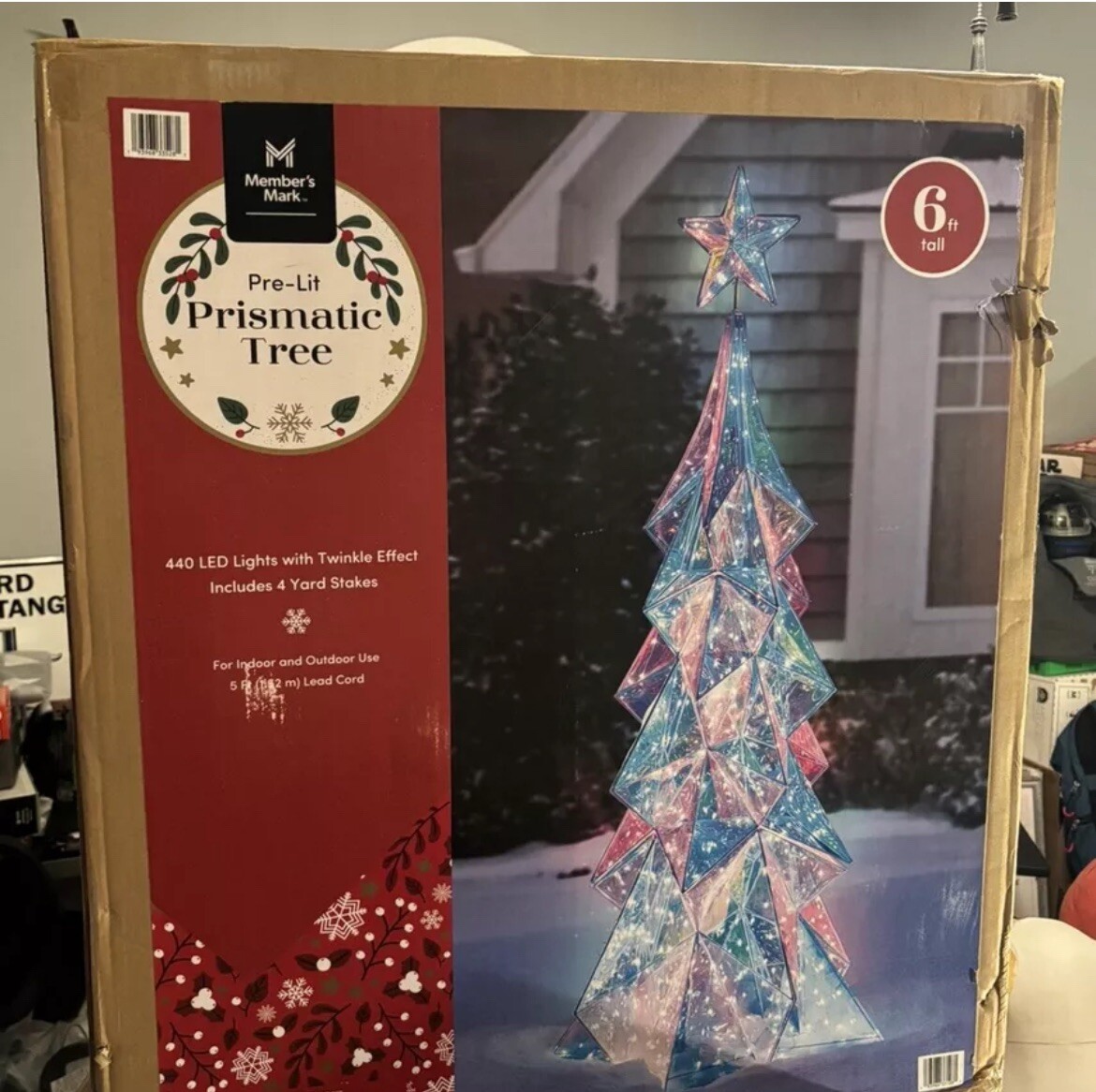 Member's Mark 6 ft Pre-Lighted Prismatic Tree - 67-154 for sale online ...
