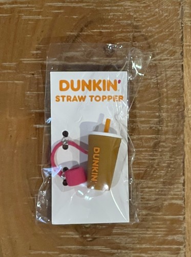 Limited Edition Dunkin Donuts Iced Coffee Cup Straw Topper New | eBay