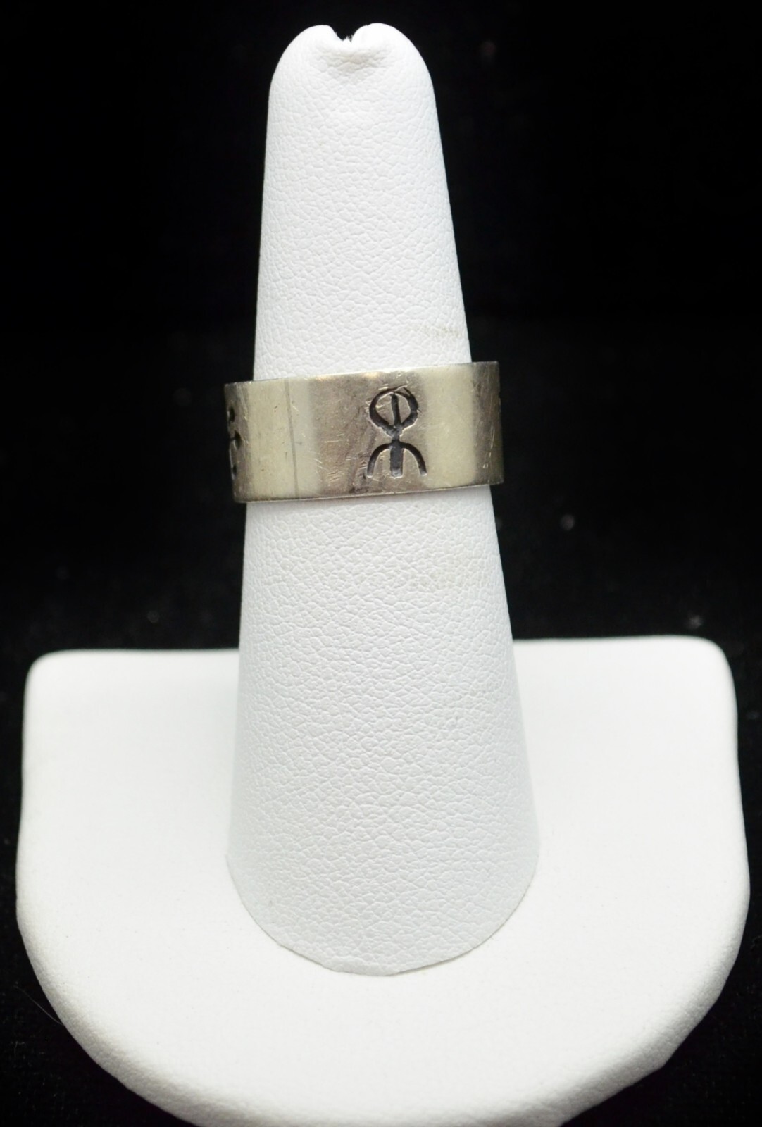 Sterling Silver Multiple Symbols Design Ring SZ 7.0 #… - Gem