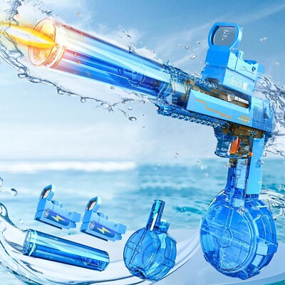 Electric Water Blaster Gun for Kids & Adults – High Capacity, Long ...