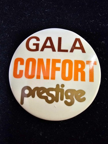 Vtg Gala Confort Prestige Badge/ button- S17 | eBay
