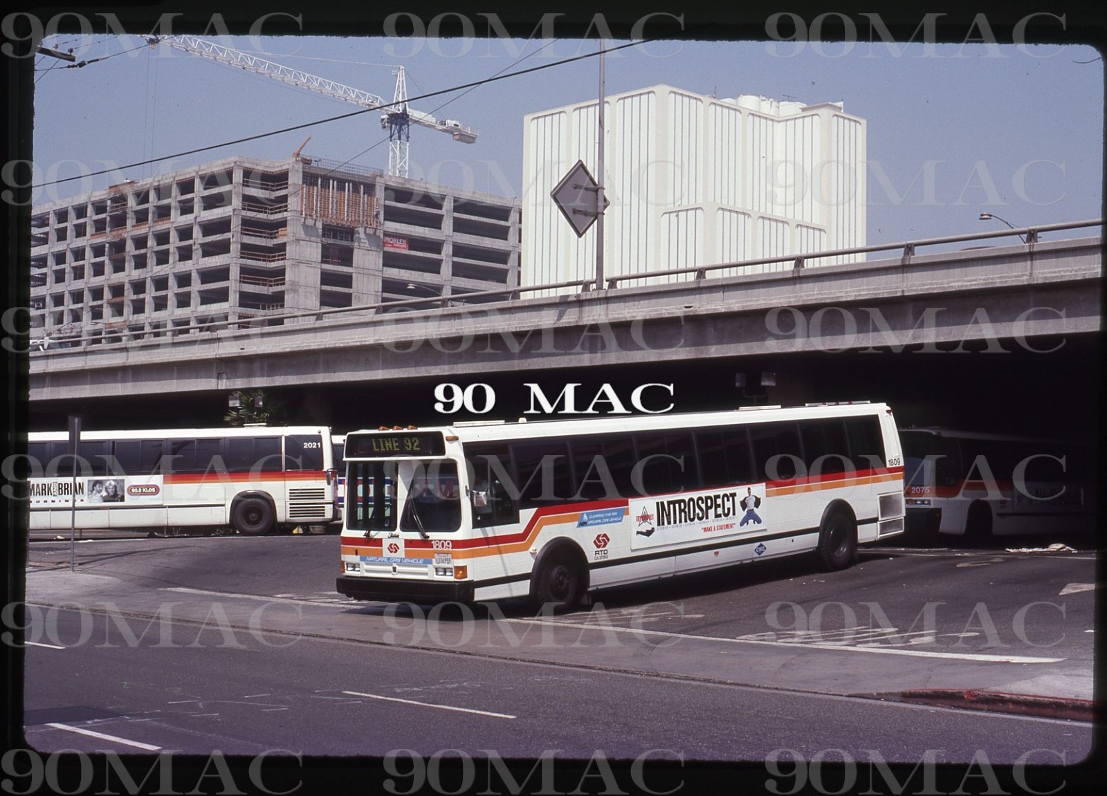 RTD-SCRTD. FLXIBLE METRO BUS #1809. Los Angeles (CA). Original Slide ...