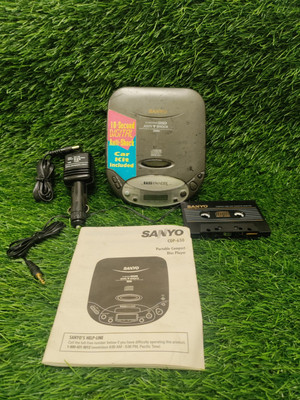 SANYO Portable CD Player Compact Disc Anti Shock CDP-650 For Parts Or ...