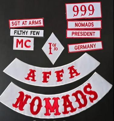 NOMADS AFFA MC Iron On Patches 300mm FREE SHIPPING, | eBay