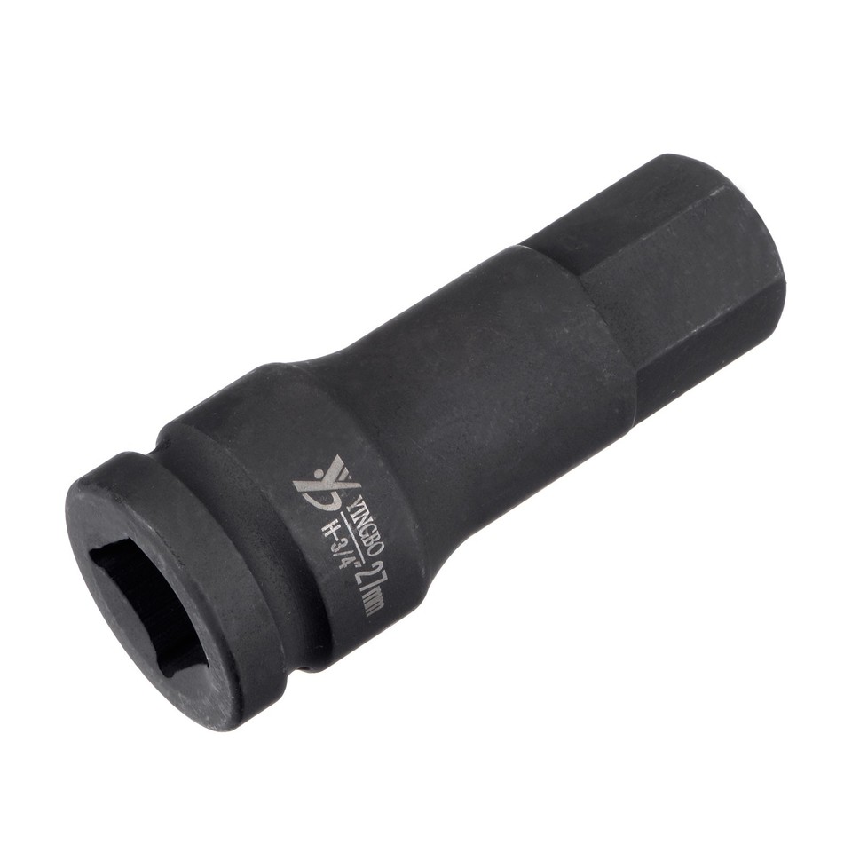 27mm Impact Hex Bit Socket Adapter 3/4" Drive 95mm Length CR-MO Steel ...