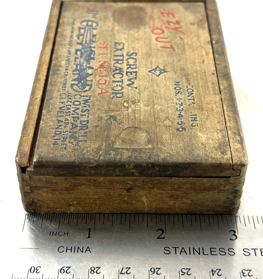 Vintage Ezy-Out Screw Extractor Set No. 15A Cleveland Twist Drill Co ...