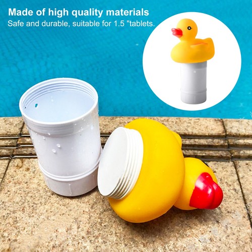 Duck-shaped Pool Chlorine Feeder 1.5-inch Tablet Sanitizer Floater ...