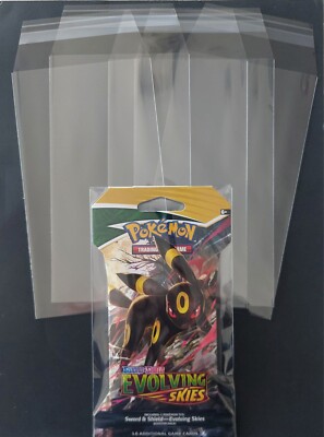 10X Pokemon Sleeved Booster Pack Protective Sleeves - Blister Pack | eBay